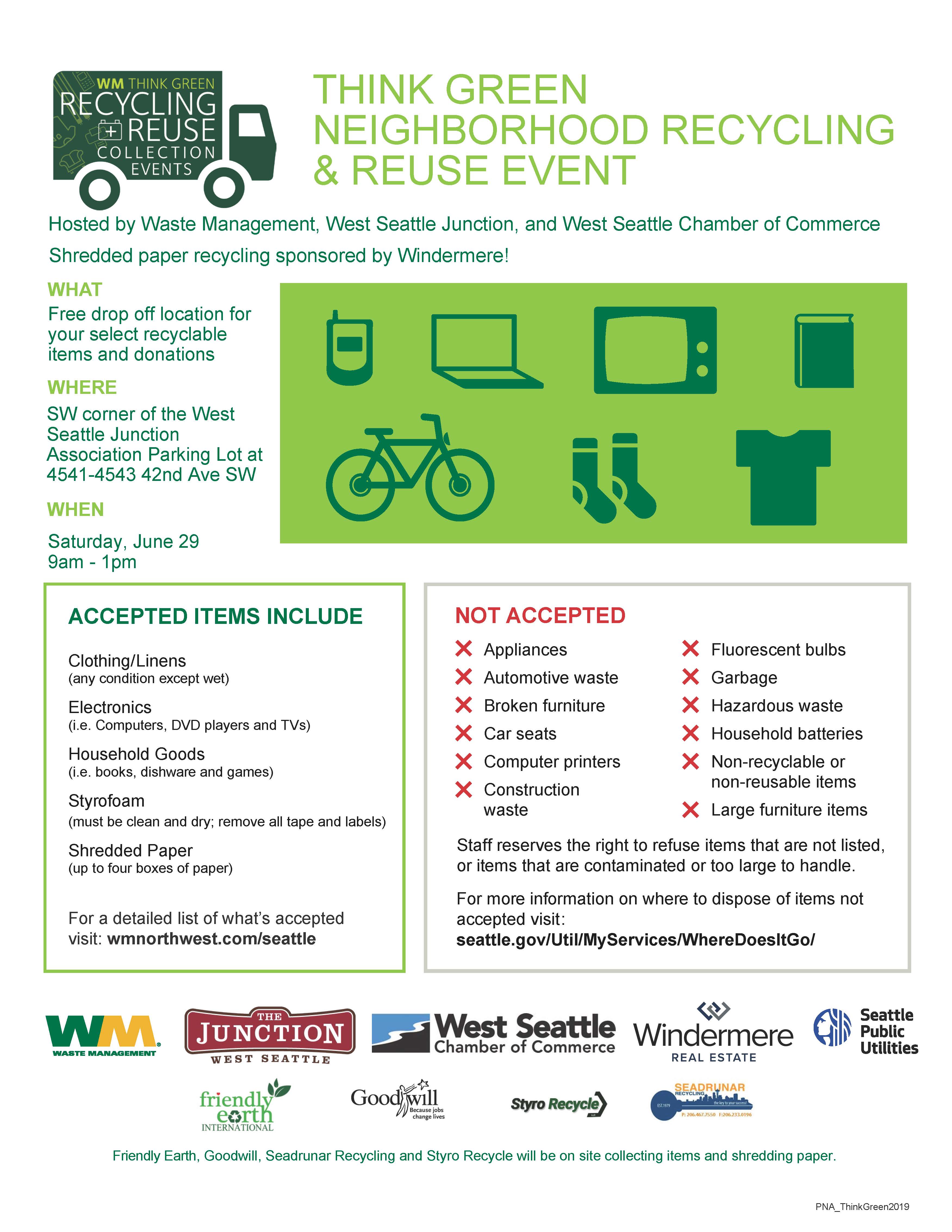 Think Green: Recycle event is set for Saturday in the Junction ...